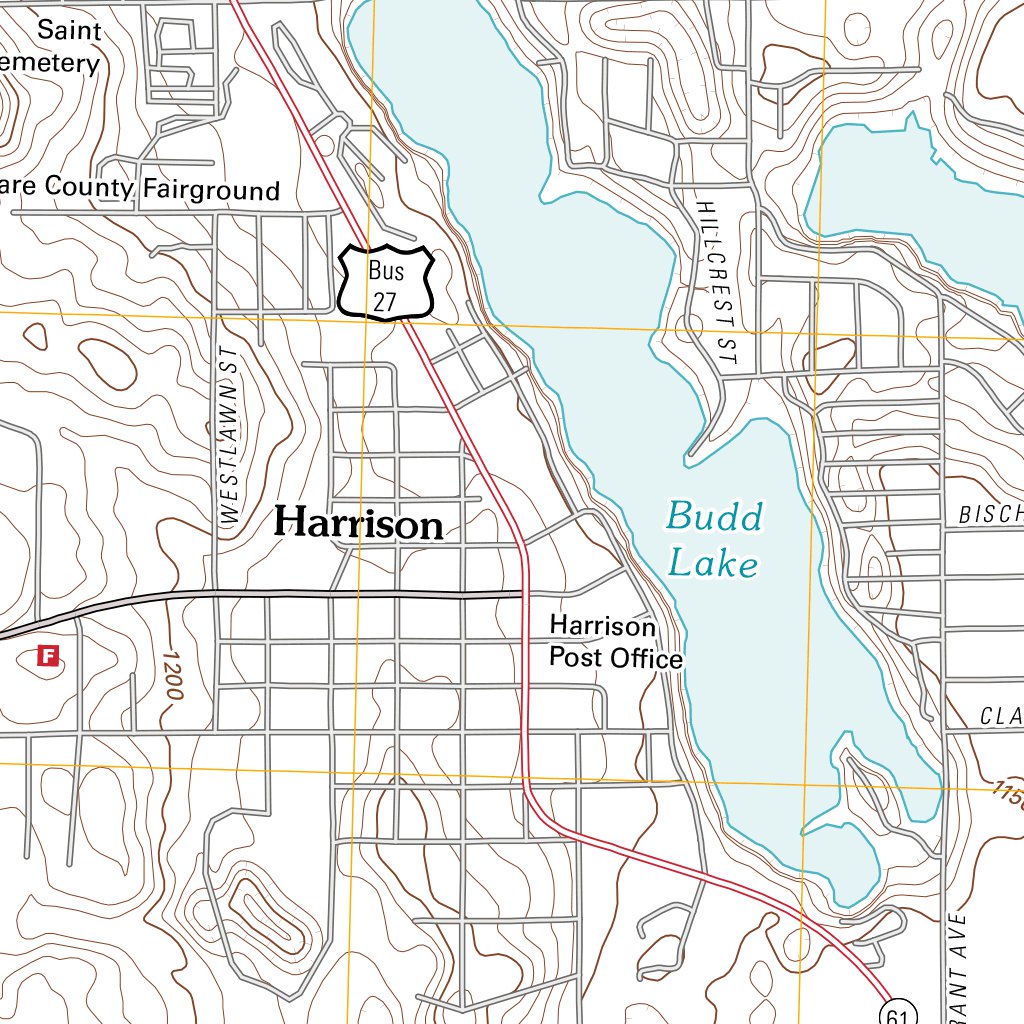 Harrison, MI (2011, 24000-Scale) Map by United States Geological Survey ...