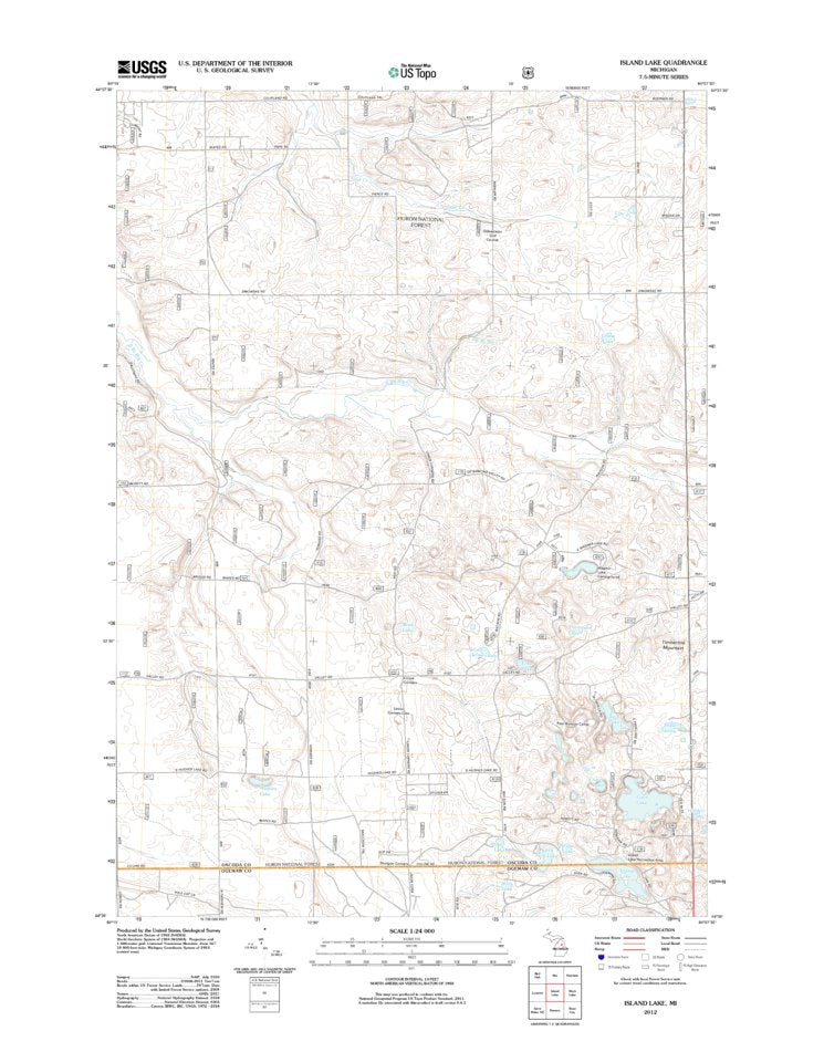 Island Lake, MI (2012, 24000-Scale) Map by United States Geological ...