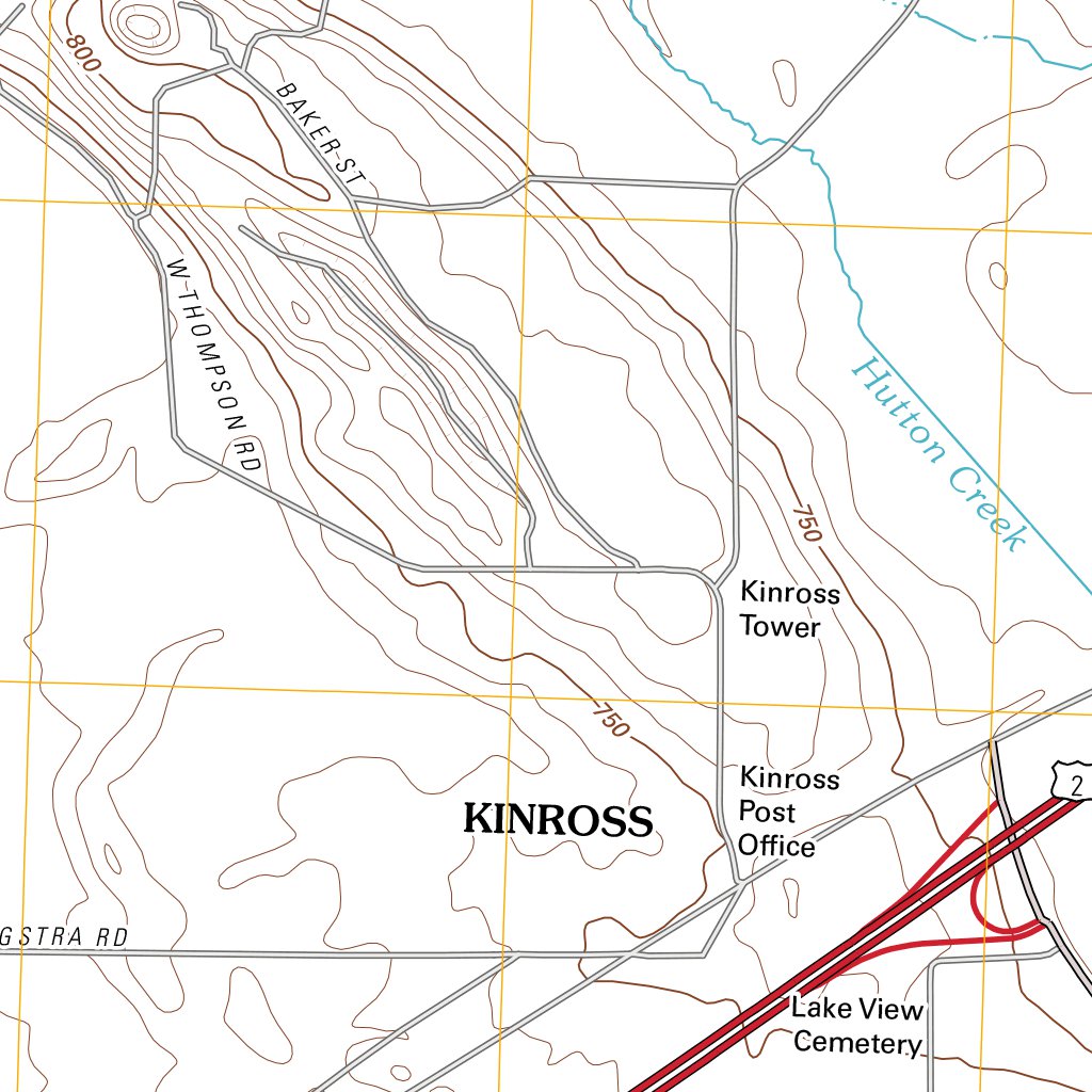Kinross, MI (2011, 24000-Scale) Map by United States Geological Survey ...