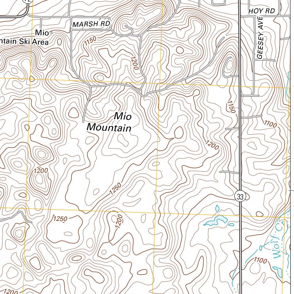 Mio, MI (2012, 24000-Scale) Map by United States Geological Survey ...
