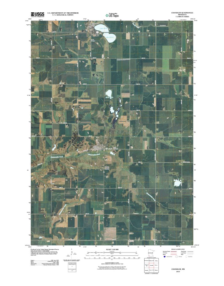 Chandler, MN (2010, 24000-Scale) Map by United States Geological Survey ...