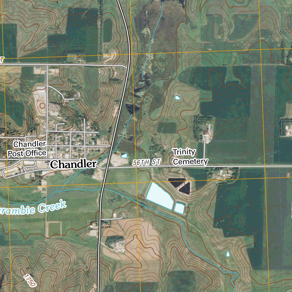 Chandler, MN (2010, 24000-Scale) Map by United States Geological Survey ...