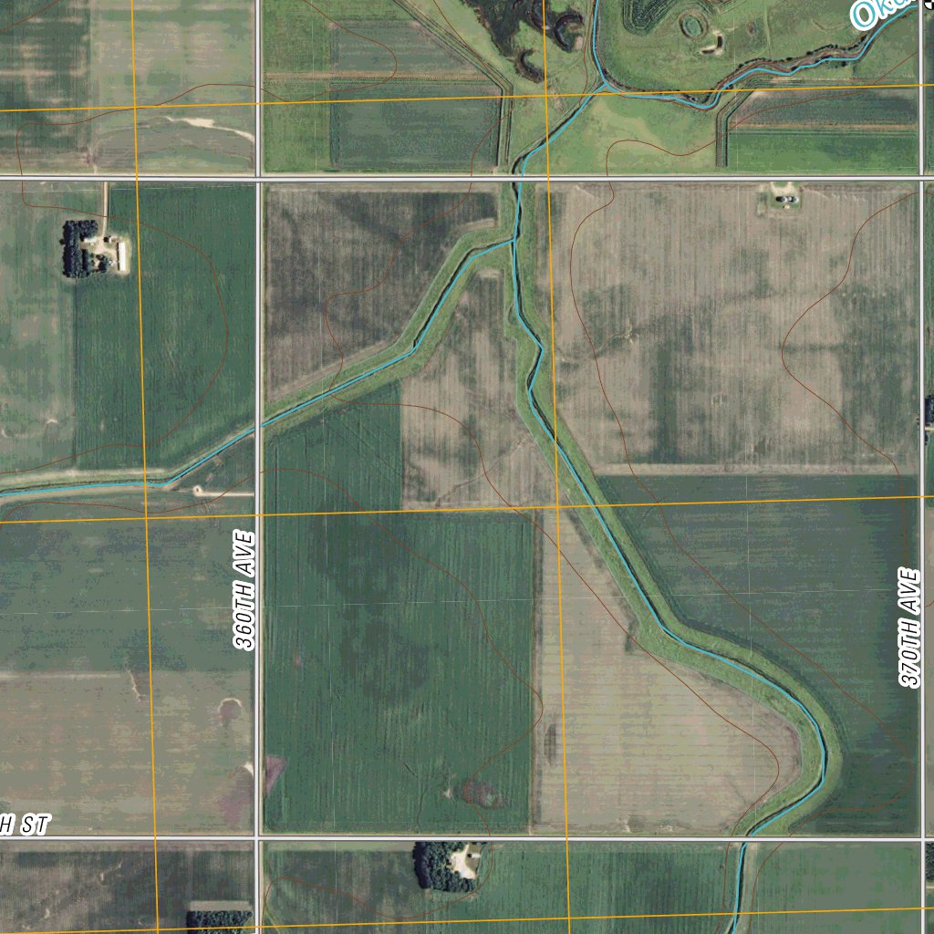 Okabena, MN (2010, 24000-Scale) Map by United States Geological Survey ...