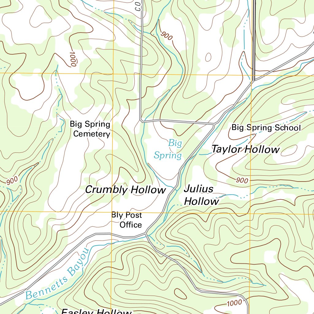 Caulfield, MO (2012, 24000-Scale) Map by United States Geological ...