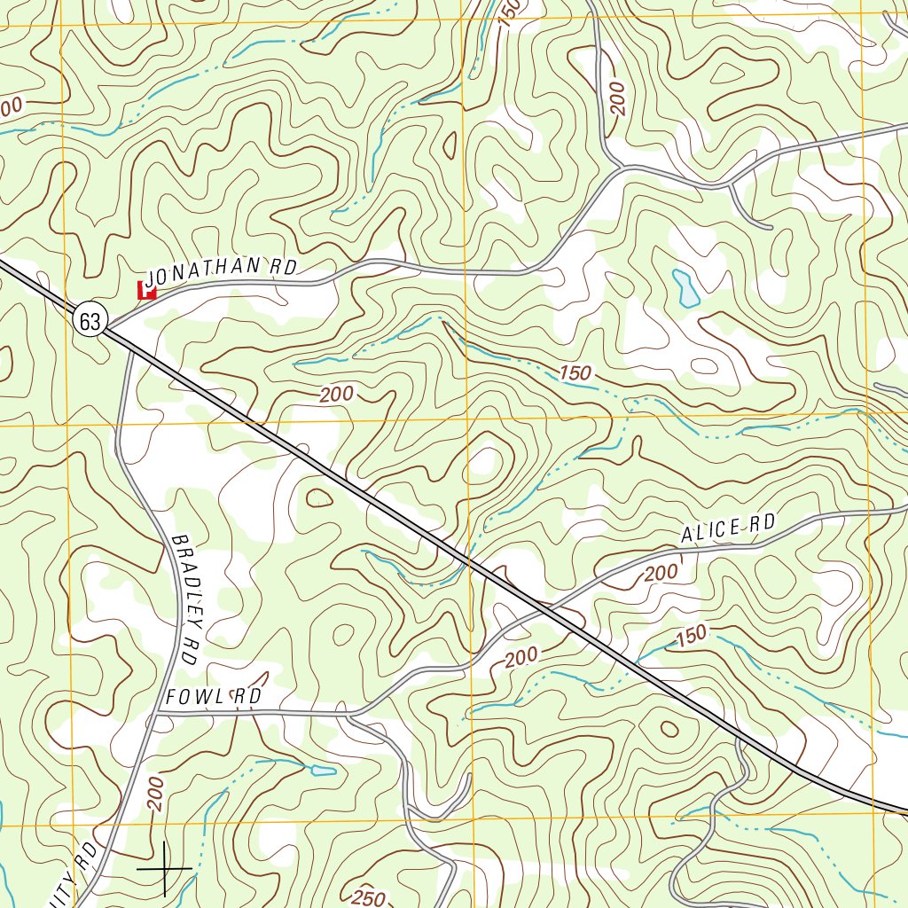 Jonathan, MS (2012, 24000-Scale) Map by United States Geological Survey ...