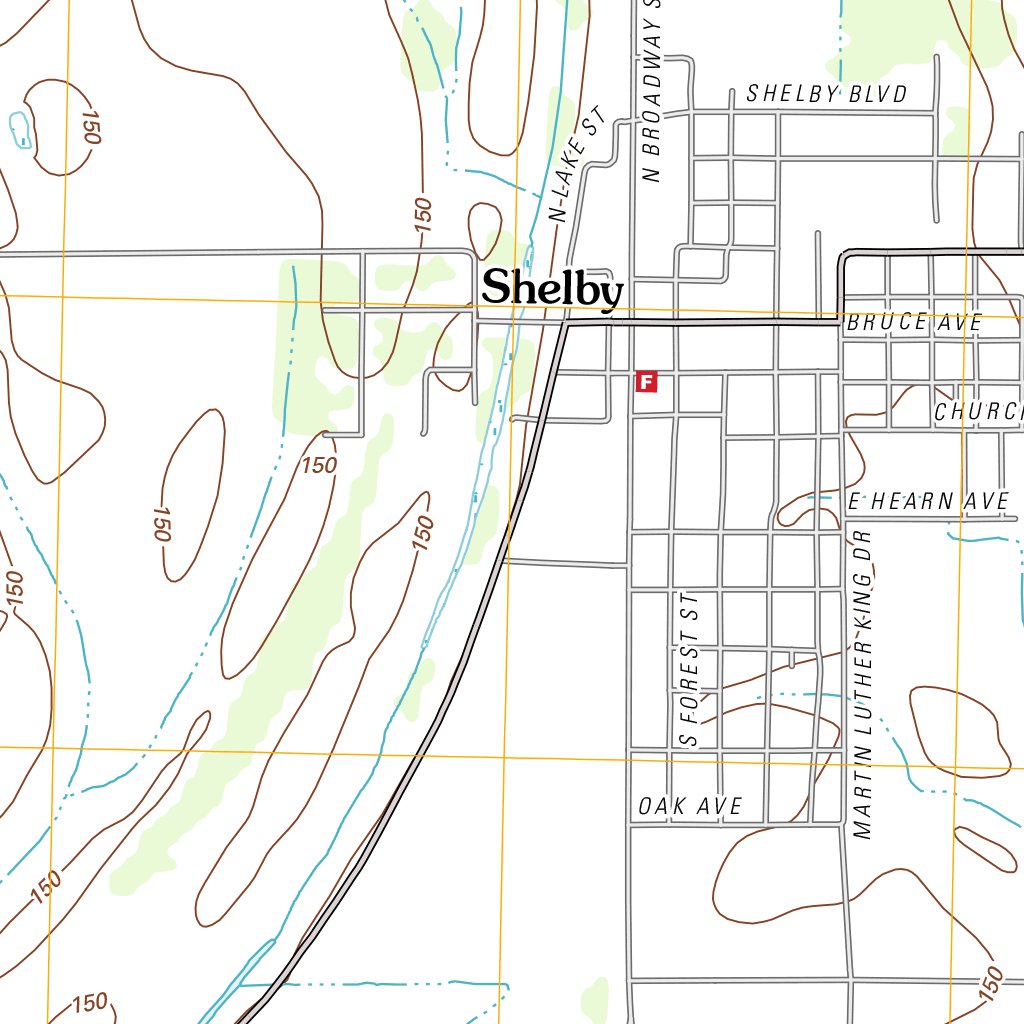 Shelby, MS (2012, 24000-Scale) Map by United States Geological Survey ...