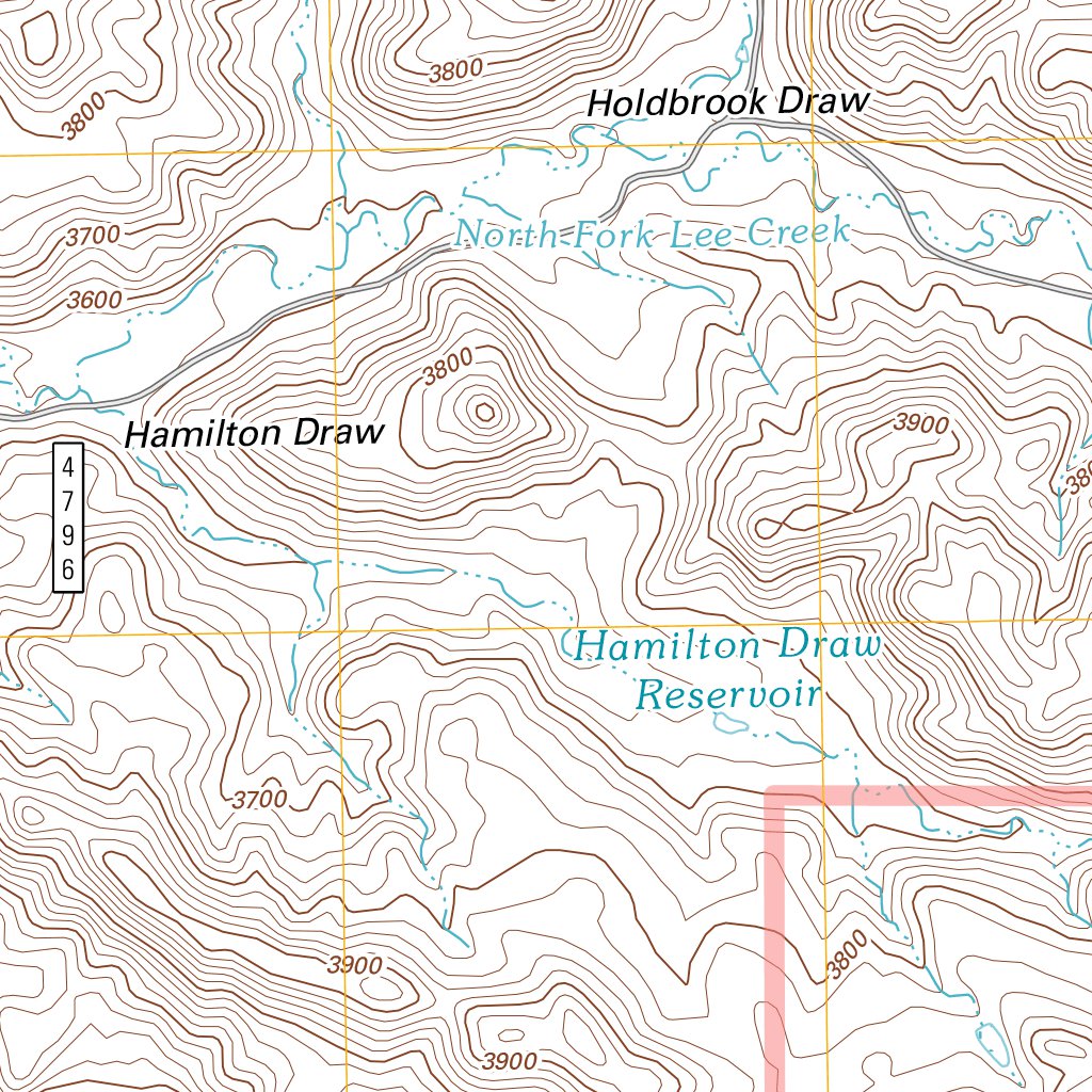 Hamilton Draw, MT (2011, 24000-Scale) Map by United States Geological ...