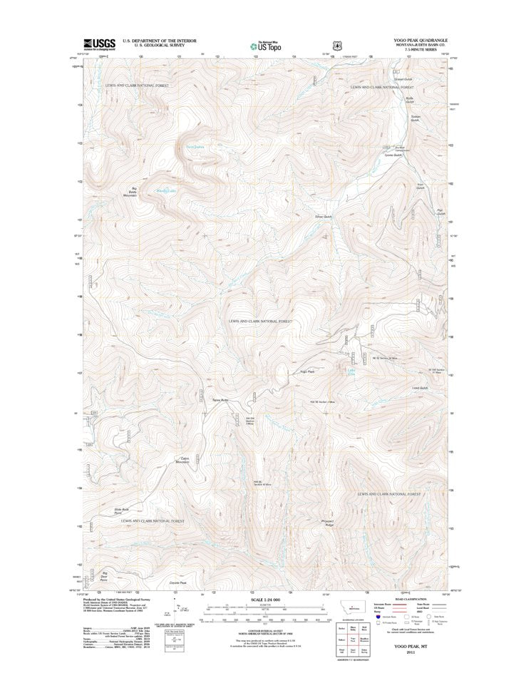 Yogo Peak, MT (2011, 24000-Scale) Map by United States Geological ...