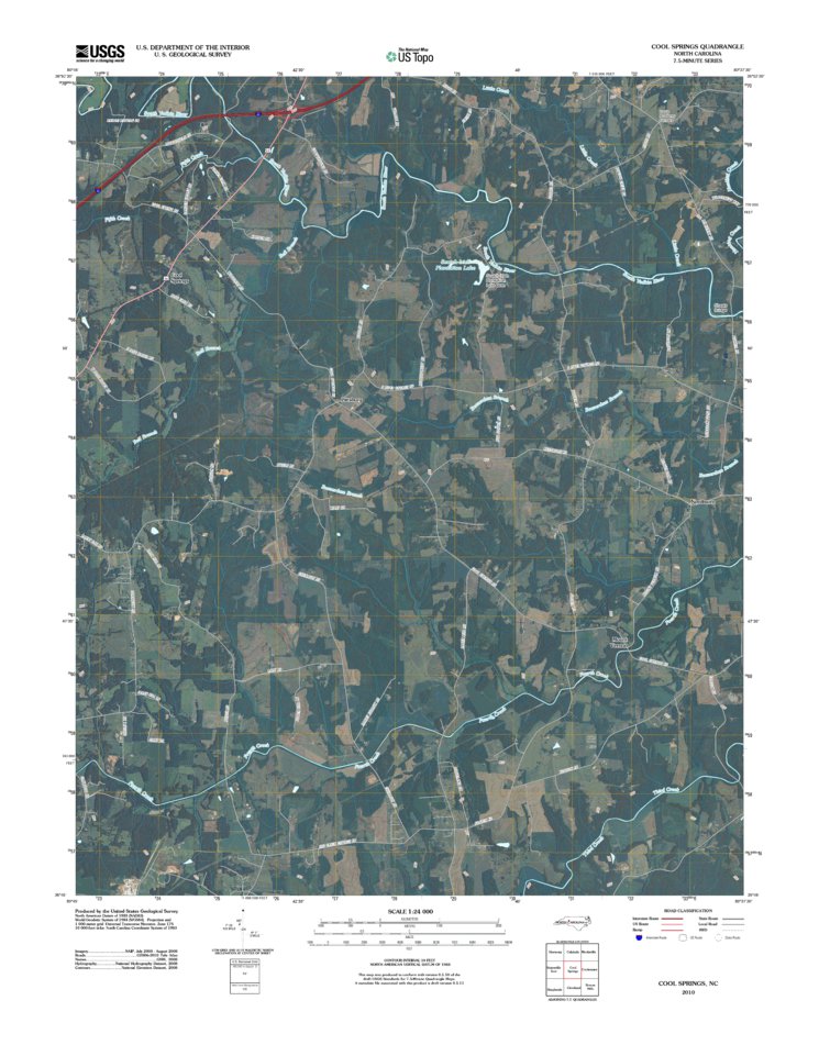 Cool Springs, NC (2010, 24000-Scale) Map by United States Geological ...