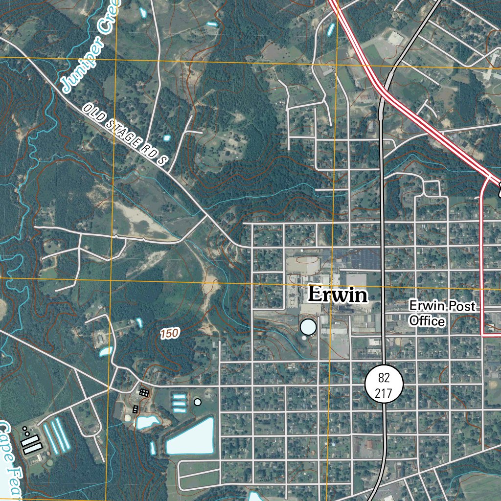 Erwin, NC (2010, 24000-Scale) Map by United States Geological Survey ...