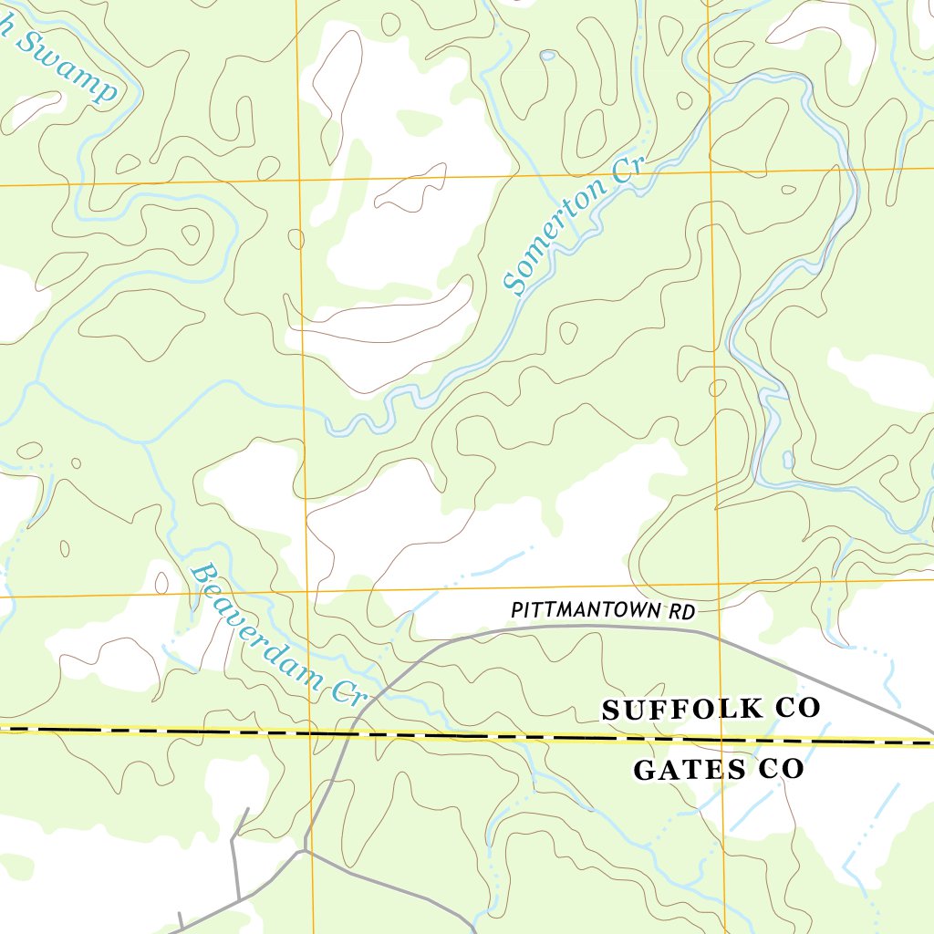 Gates, NC-VA (2013, 24000-Scale) Map by United States Geological Survey ...