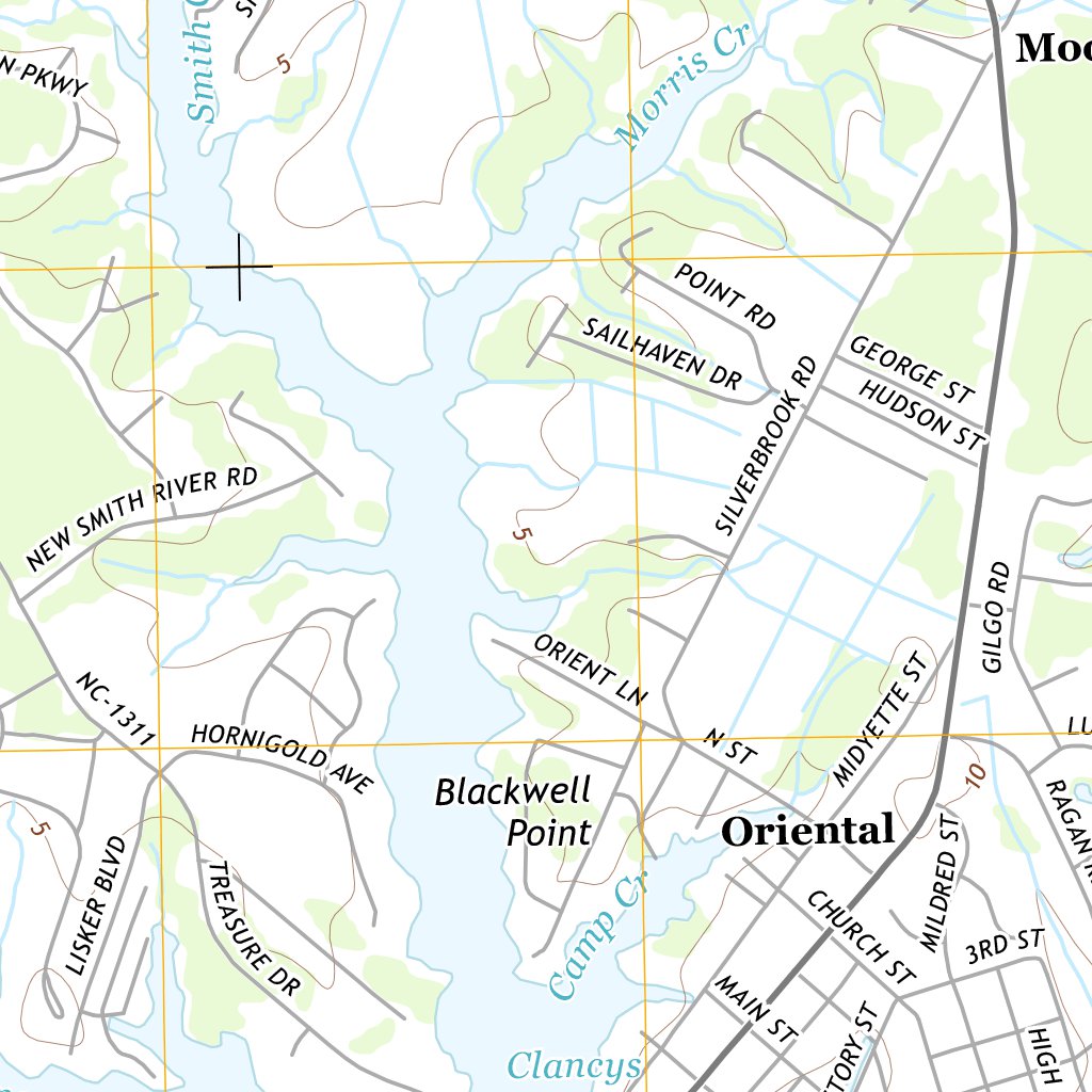 Oriental, NC (2013, 24000-Scale) Map by United States Geological Survey ...