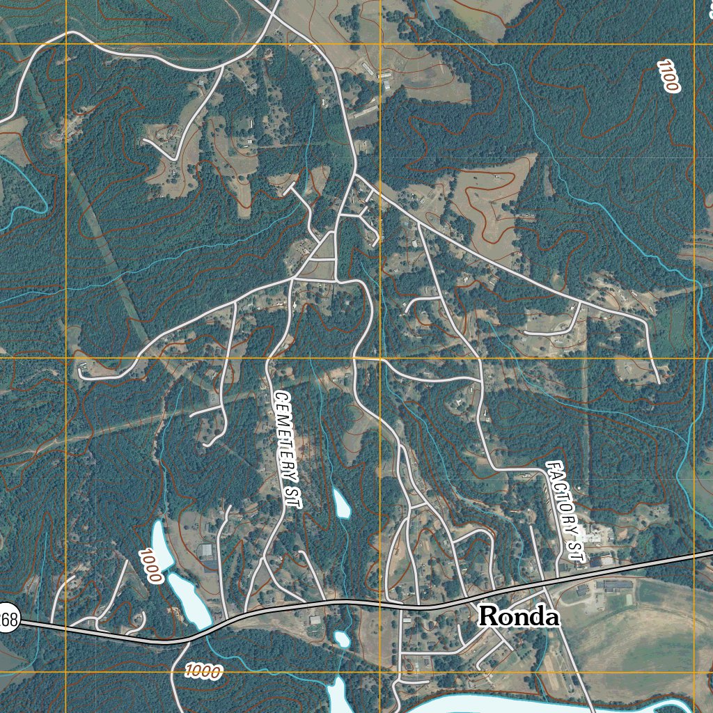 Ronda, NC (2010, 24000-Scale) Map by United States Geological Survey ...