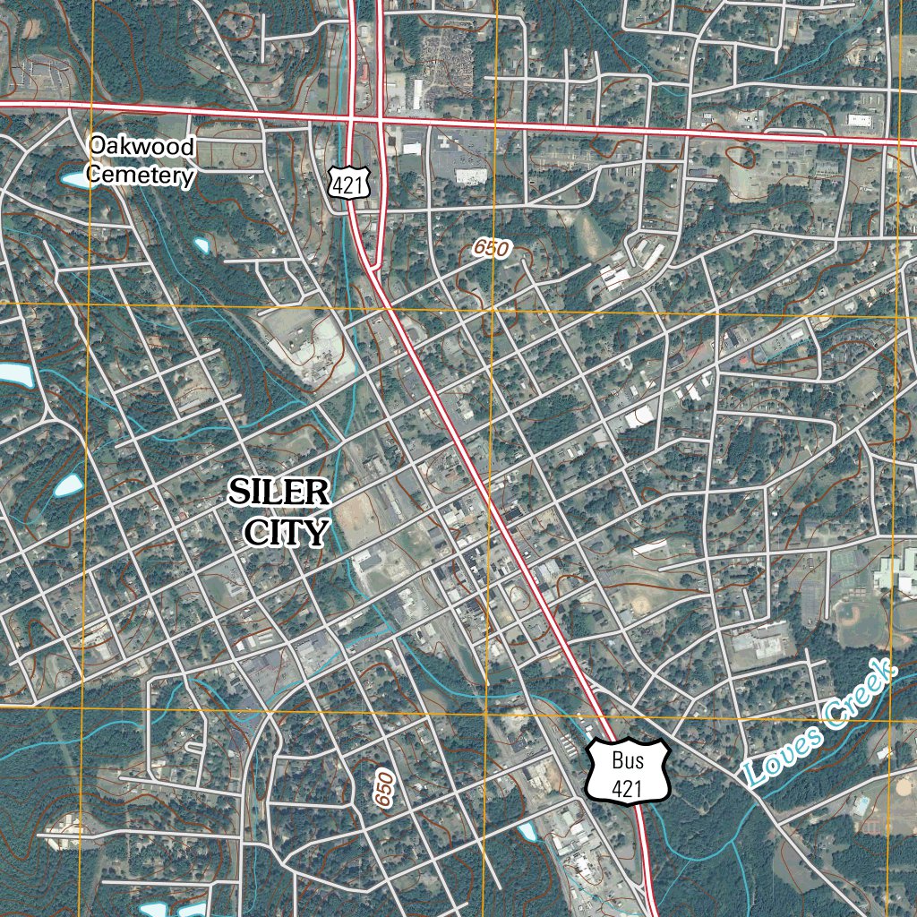 Siler City, NC (2010, 24000-Scale) Map by United States Geological ...
