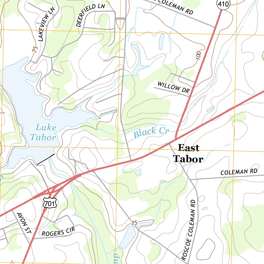 Tabor City East, NC-SC (2013, 24000-Scale) Map by United States ...