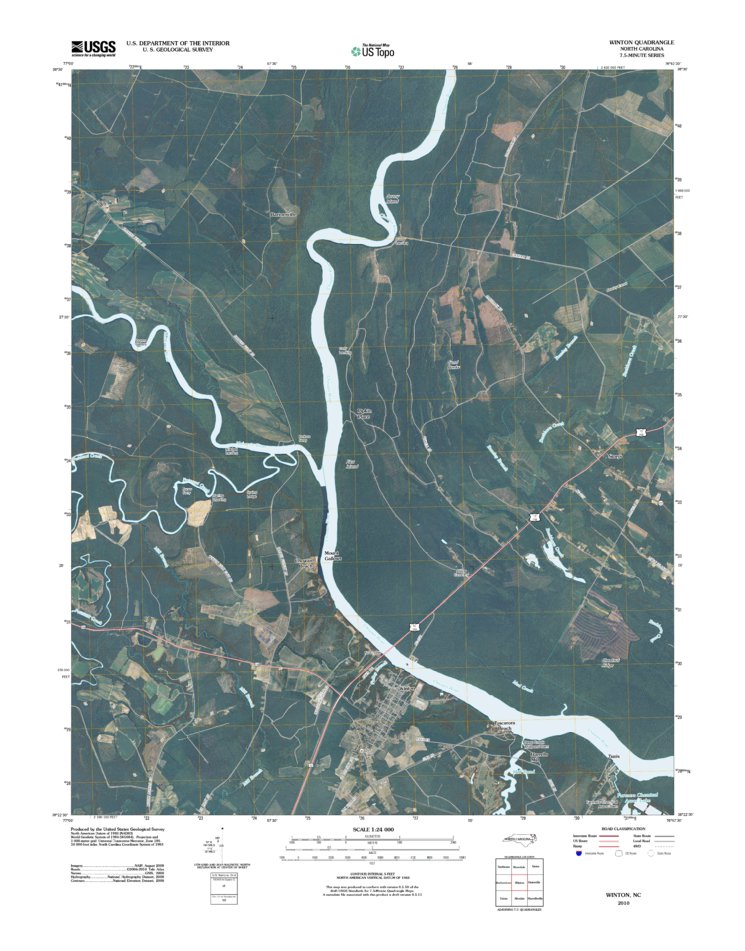 Winton, NC (2010, 24000-Scale) Map by United States Geological Survey ...