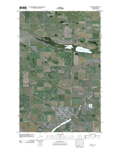 Harvey, ND (2011, 24000-Scale) map by United States Geological Survey ...
