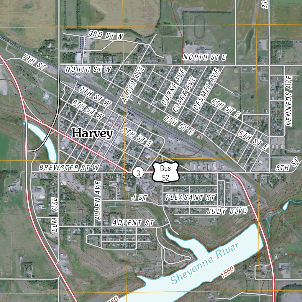 Harvey, ND (2011, 24000-Scale) Map by United States Geological Survey ...