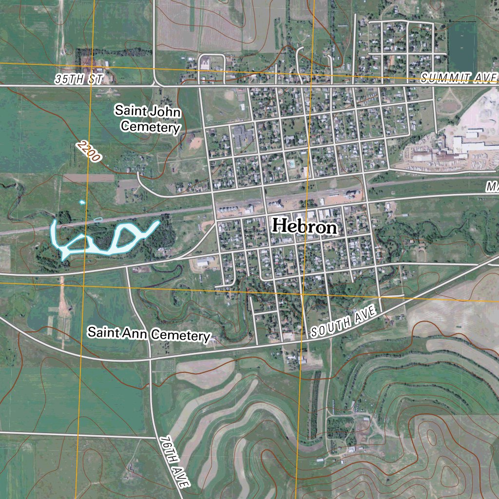 Hebron, ND (2011, 24000-Scale) Map by United States Geological Survey ...