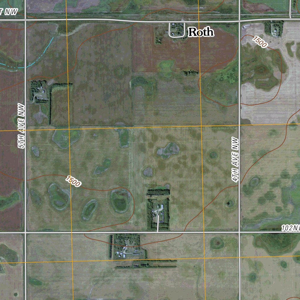 Roth, ND (2011, 24000-Scale) Map by United States Geological Survey ...