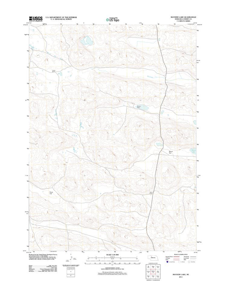 Mayhew Lake, NE (2011, 24000-Scale) Map by United States Geological ...