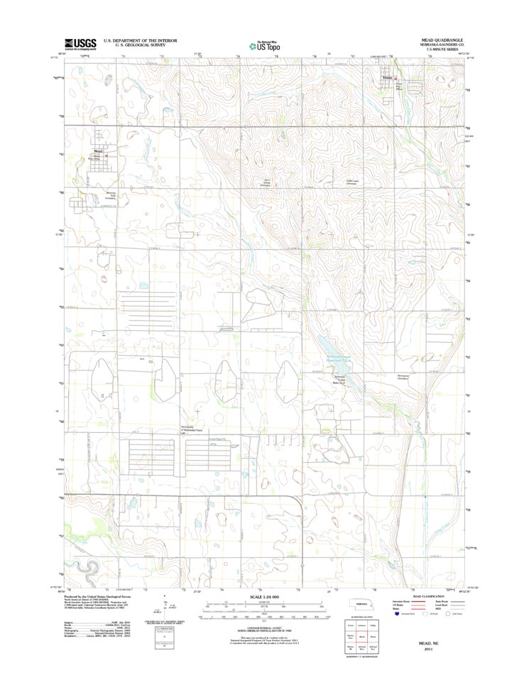 Mead, NE (2011, 24000-Scale) Map by United States Geological Survey ...