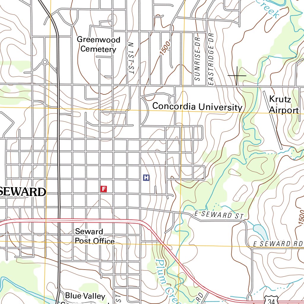 Seward, NE (2011, 24000-Scale) Map by United States Geological Survey ...