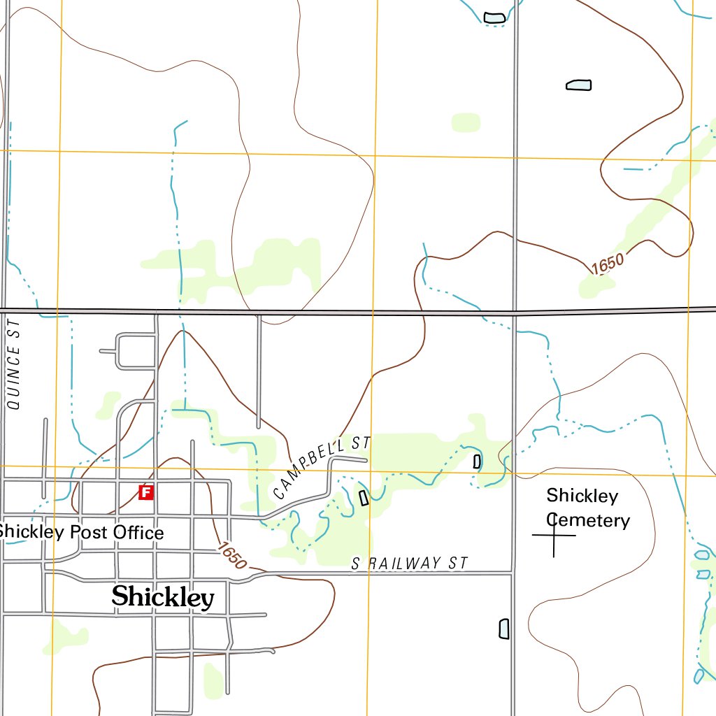 Shickley, NE (2011, 24000-Scale) Map by United States Geological Survey ...