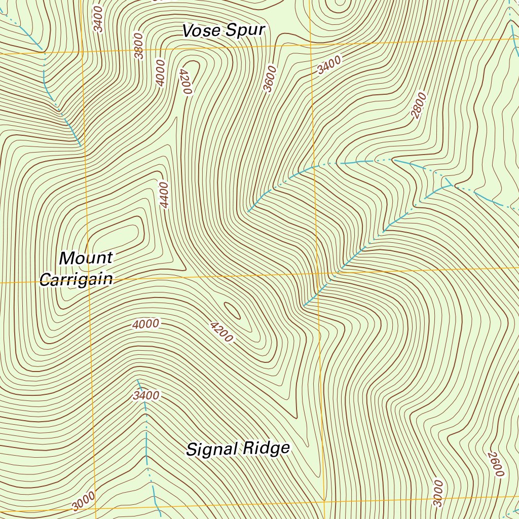 Mount Carrigain, NH (2012, 24000-Scale) Map by United States Geological ...