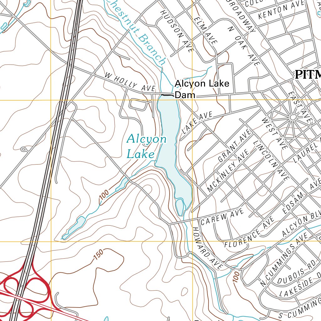 Pitman West, NJ (2011, 24000-Scale) Map by United States Geological ...