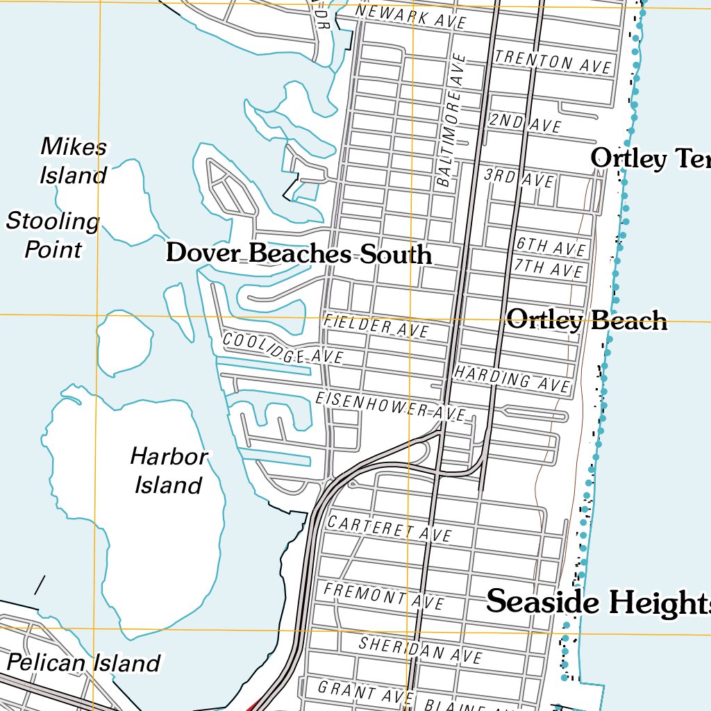 Seaside Park, NJ (2011, 24000-Scale) Map by United States Geological ...
