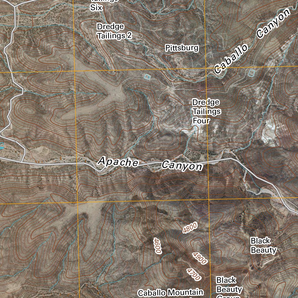 Caballo, NM (2010, 24000-Scale) Map by United States Geological Survey ...