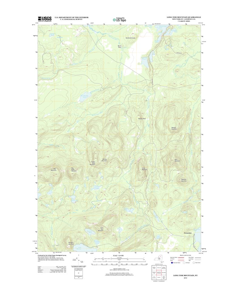 Long Tom Mountain, NY (2013, 24000-Scale) Map by United States ...