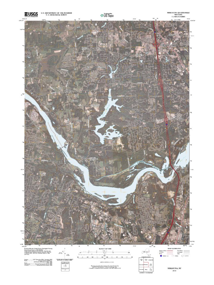 Niskayuna, NY (2010, 24000-Scale) Map by United States Geological ...