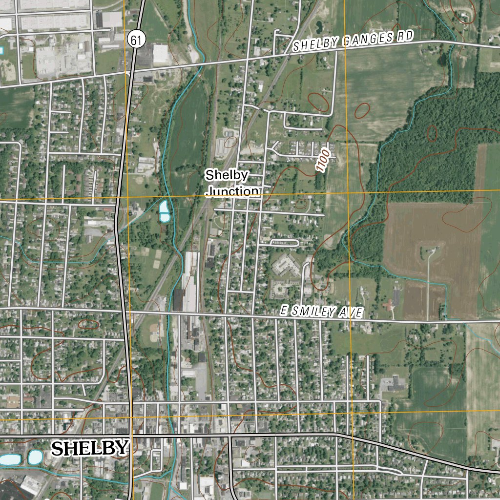 Shelby, OH (2010, 24000-Scale) Map by United States Geological Survey ...