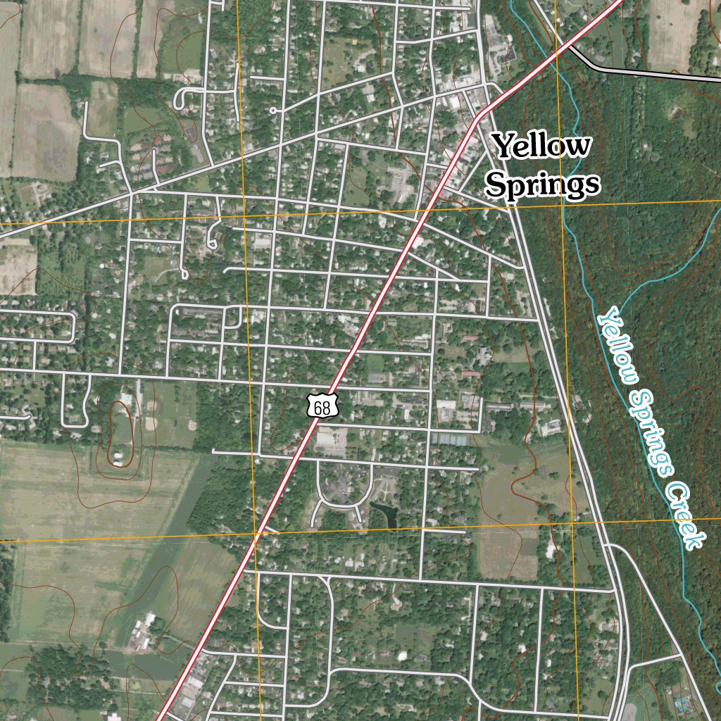 Yellow Springs, OH (2010, 24000-Scale) Map by United States Geological ...
