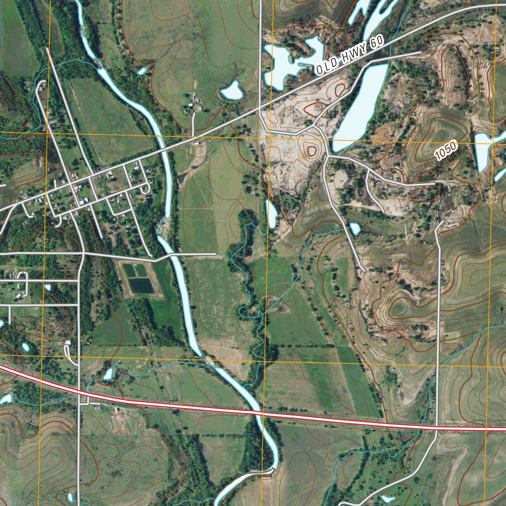 Burbank, OK (2009, 24000-Scale) Map by United States Geological Survey ...