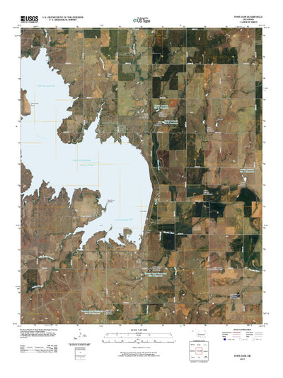 Foss Dam, OK (2010, 24000-Scale) Map by United States Geological Survey ...