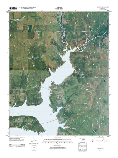 Kaw City, OK (2009, 24000-Scale) Map by United States Geological Survey ...
