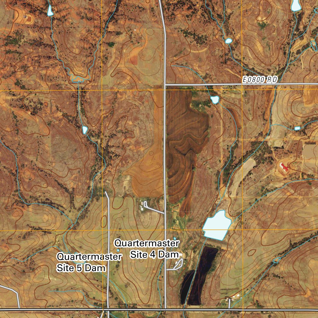 Leedey SW, OK (2010, 24000-Scale) Map by United States Geological ...