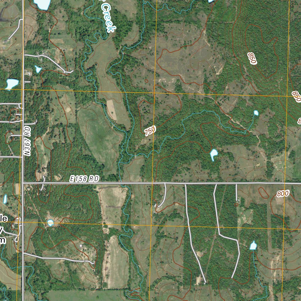 Lula, OK (2009, 24000-Scale) Map by United States Geological Survey ...