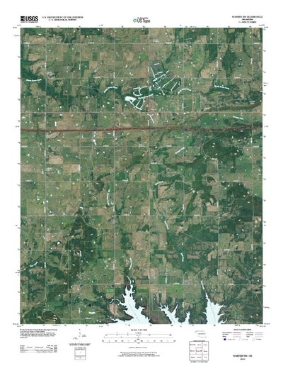 Warner NW, OK (2010, 24000-Scale) Map by United States Geological ...