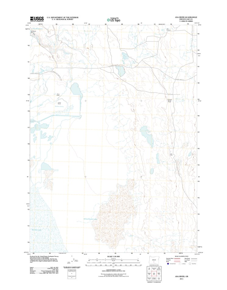 Ana River, OR (2011, 24000-Scale) Map by United States Geological ...
