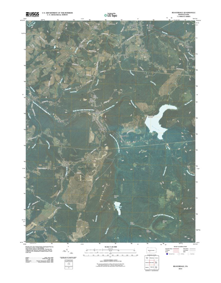Beaverdale, PA (2010, 24000-Scale) Map by United States Geological ...