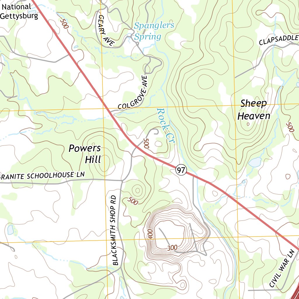 Gettysburg, PA (2013, 24000-Scale) Map by United States Geological ...