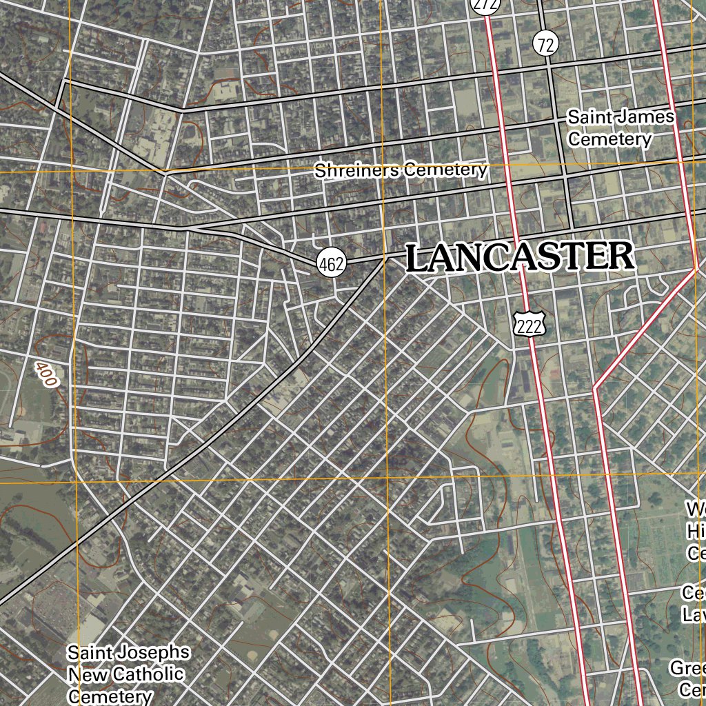 Lancaster, PA (2010, 24000-Scale) Map by United States Geological ...