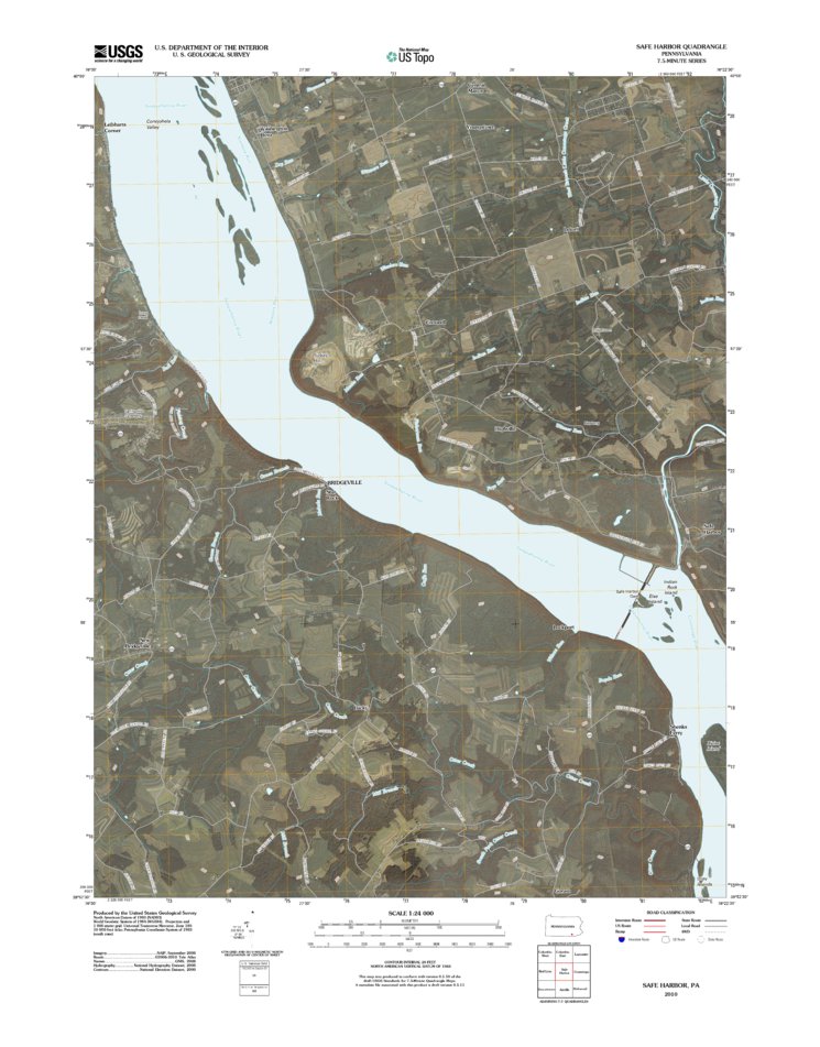 Safe Harbor, PA (2010, 24000-Scale) Map by United States Geological ...