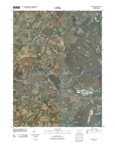 Scotland, PA (2010, 24000-Scale) Map by United States Geological Survey ...