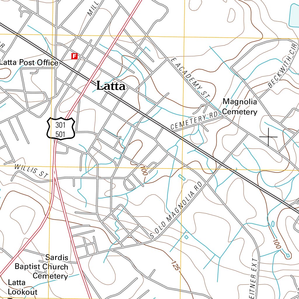 Latta, SC (2011, 24000-Scale) Map by United States Geological Survey ...