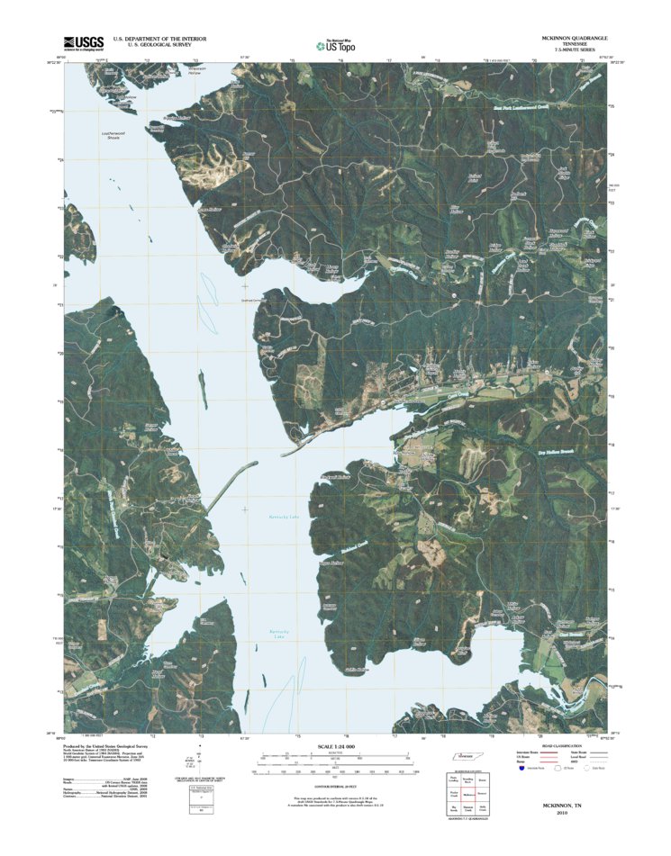 Mckinnon, TN (2010, 24000-Scale) Map by United States Geological Survey ...